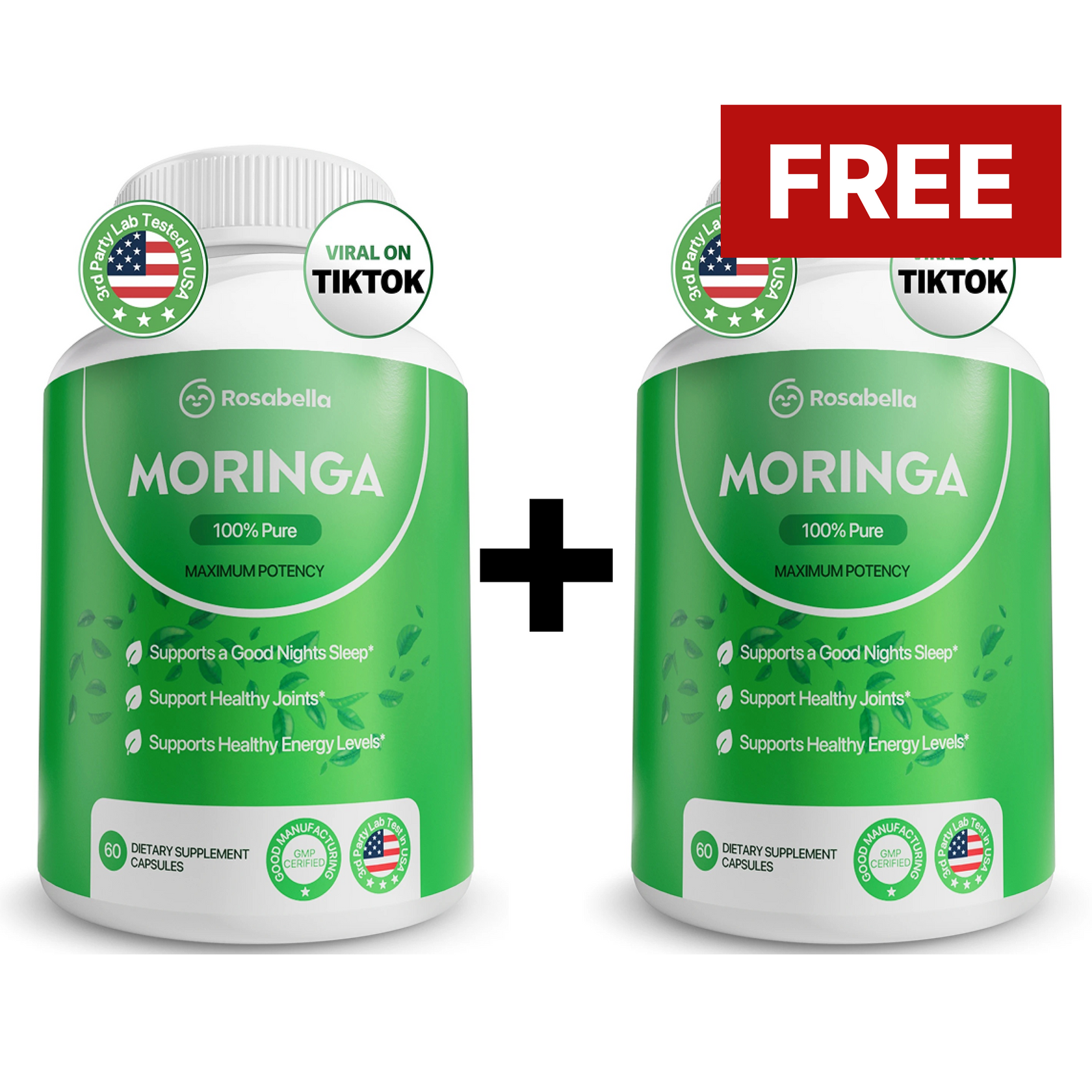 Rosabella Moringa Powder Capsules BOGO Offer