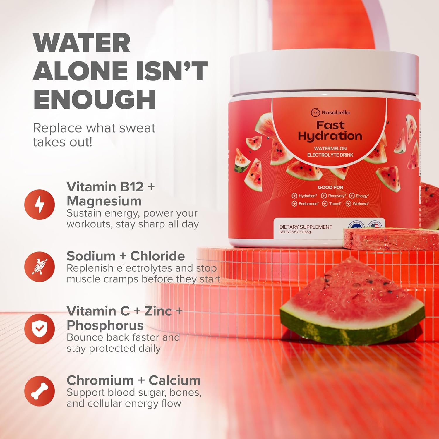 Rosabella Electrolyte Drink Powder